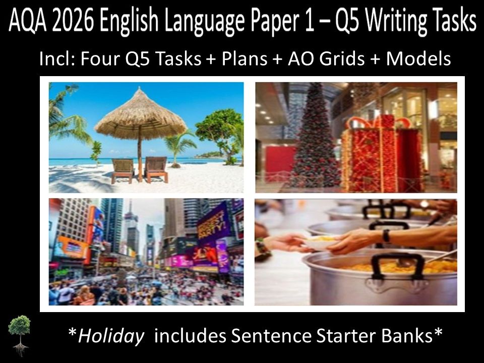 Four Question 5 - AQA 2026 GCSE English Language Paper 1 | Plans, AO ...