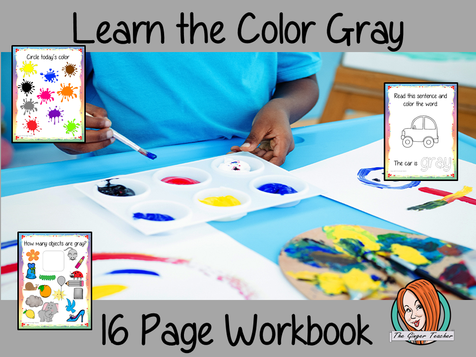Color ‘Gray’ 16 Page Workbook | Teaching Resources