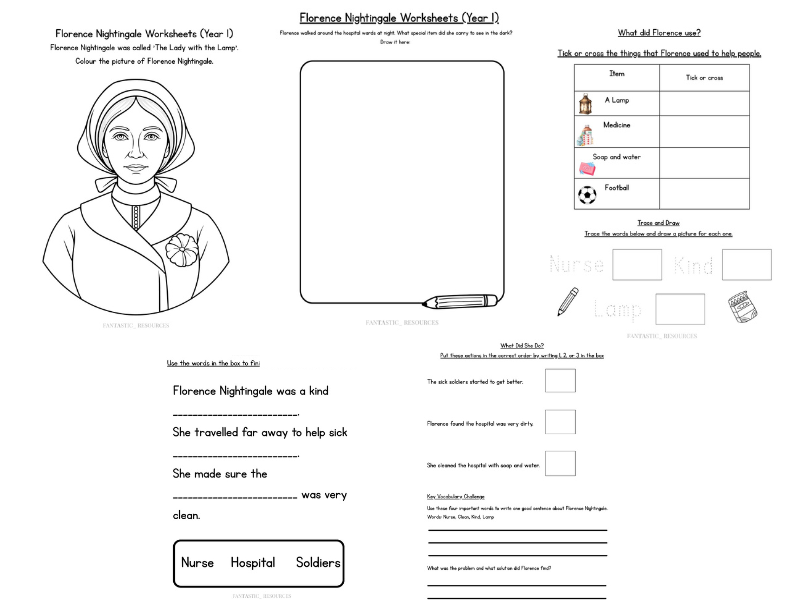 Florence Nightingale – The Lady with the Lamp Year 1 History lesson ...