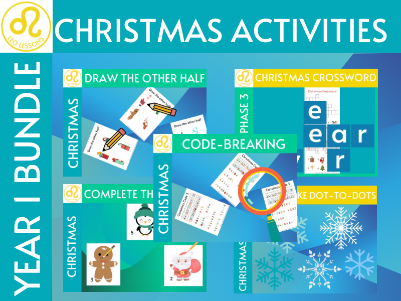 Year 1 Christmas Activities Bundle | Teaching Resources