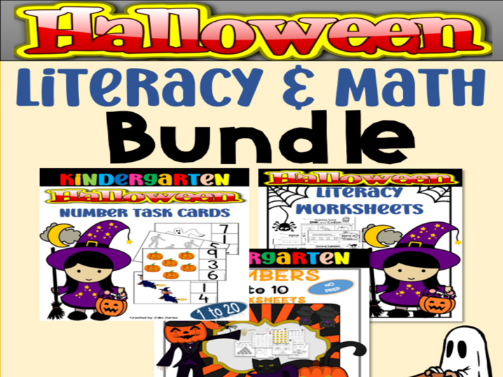 Halloween Literacy and Math Bundle | Teaching Resources
