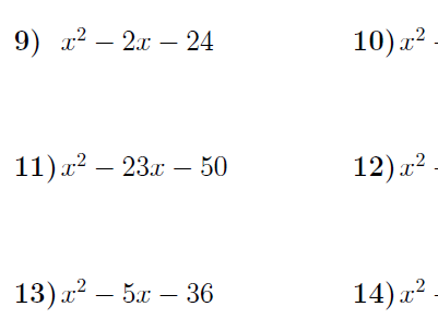 Factorising quadratic expressions with a=1 (5 worksheets with solutions ...