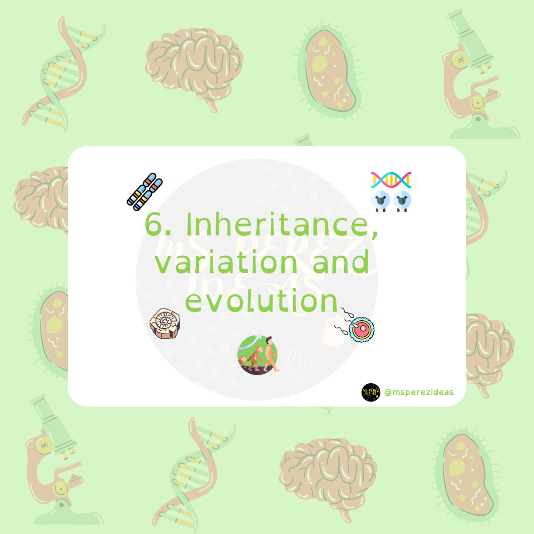 Unit Cover 6 - Inheritance, Variation and Evolution | Teaching Resources