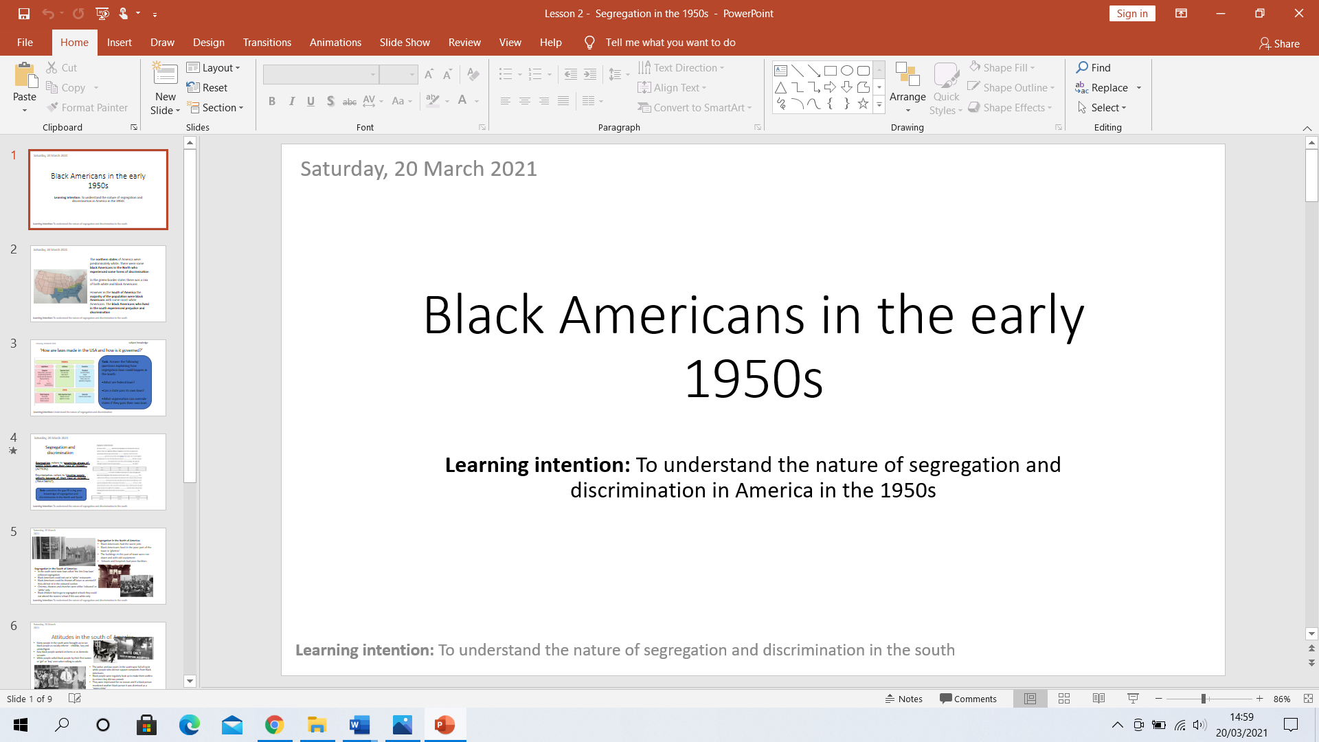 Segregation in the 1950s | Teaching Resources