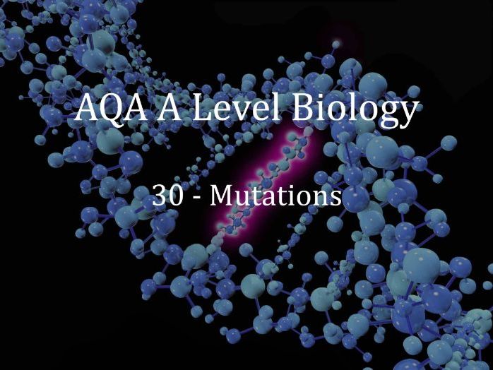 AQA A Level Biology Lecture 30 - Mutations | Teaching Resources