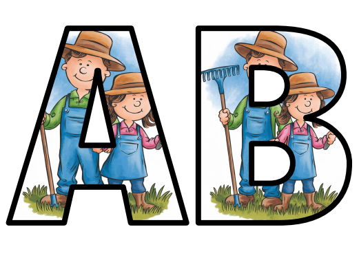 Gardeners Dramatic Role Play Center Area Lettering Set Display Title ...