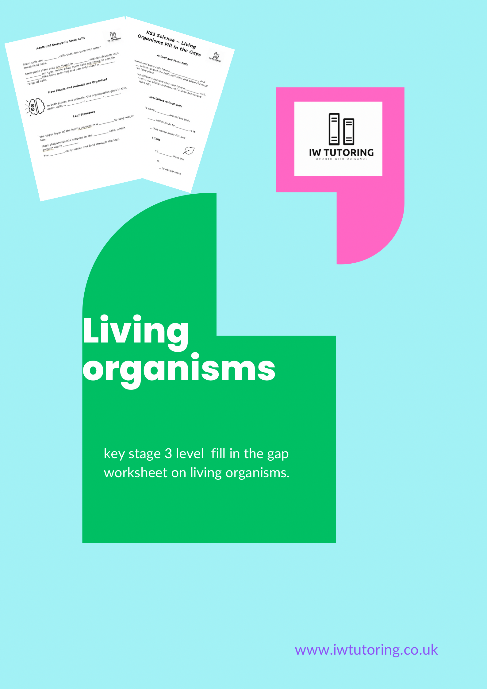 Living organisms fill-in-the-gap | KS3 | Teaching Resources