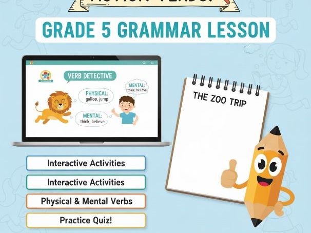 Action Verbs - Grade 5 | Teaching Resources