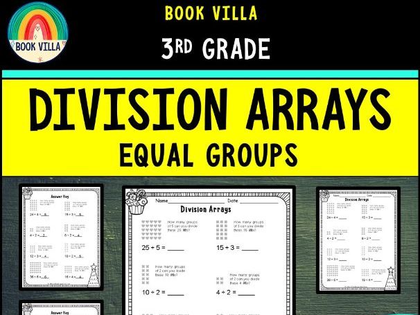 3rd Grade Introduction to Division Practice Worksheets | Facts, Equal ...