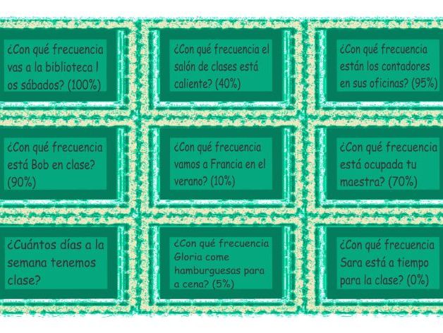 Frequency Adverbs Spanish 4 Worksheet-2 Game-1 Exam Bundle | Teaching ...