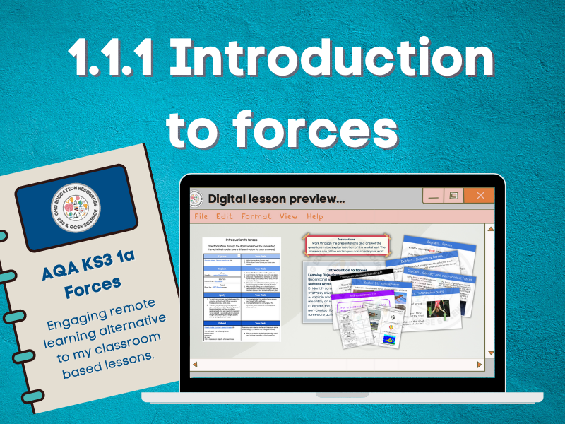 1a Forces: Distance learning bundle (AQA KS3 1) | Teaching Resources