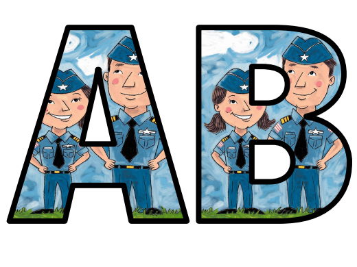 Police Dramatic Role Play Center Area Lettering Set Display Title ...