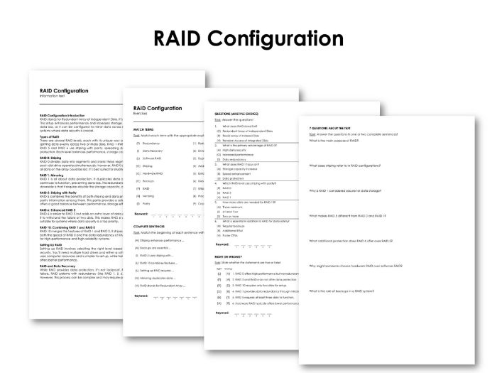 RAID Configuration | Teaching Resources