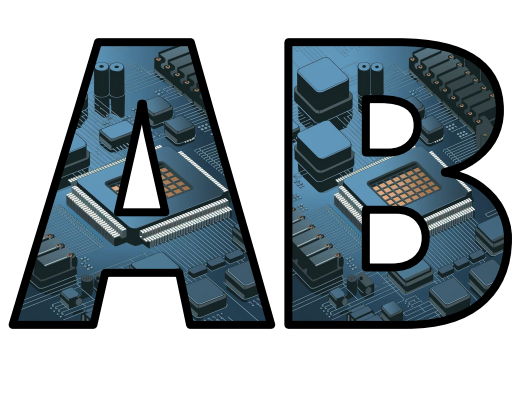 Hard Drive Ram Rom CPU Coding Chip Board Lettering Set Display Title ...