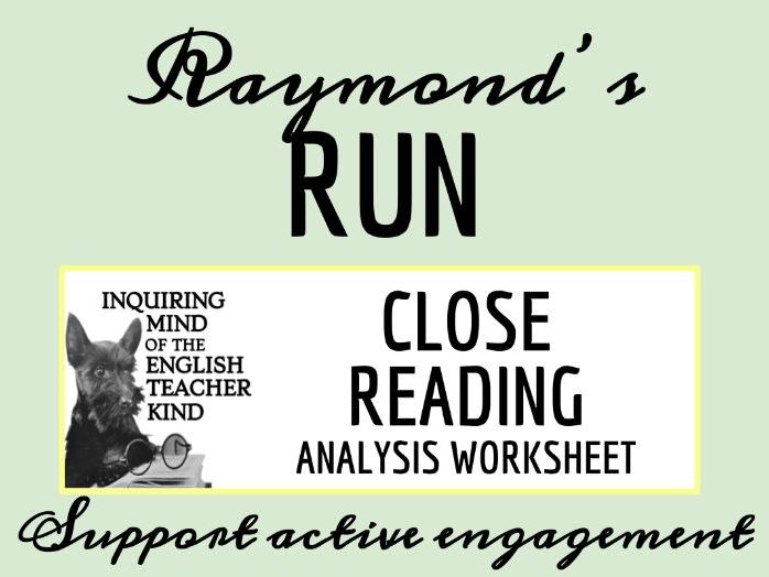"Raymond's Run" by Toni Cade Bambara Resource Bundle | Teaching Resources