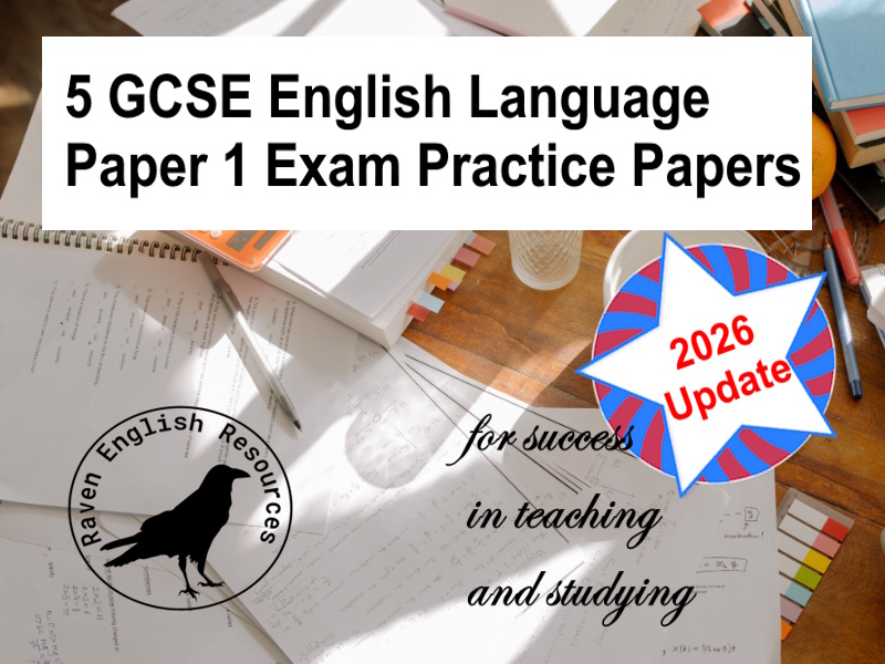 5 GCSE English Language Paper 1 2026 Update Practice Exam Paper ...