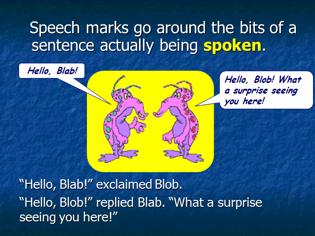 Using Speech Marks: A Presentation and Guide | Teaching Resources