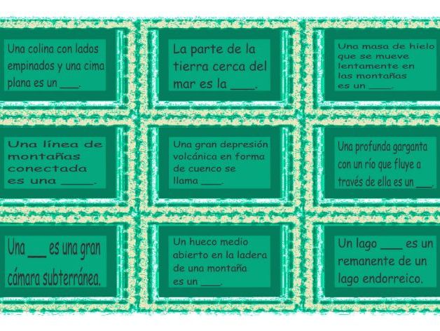 Geology and Planet Earth Spanish 4 Worksheet-2 Game-1 Exam Bundle ...