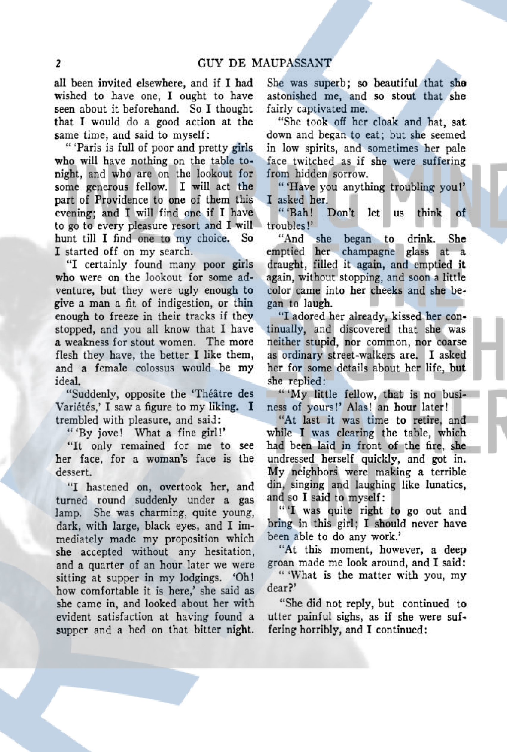 "Christmas Eve" by Guy de Maupassant Quiz and Answer Key | Holiday ...