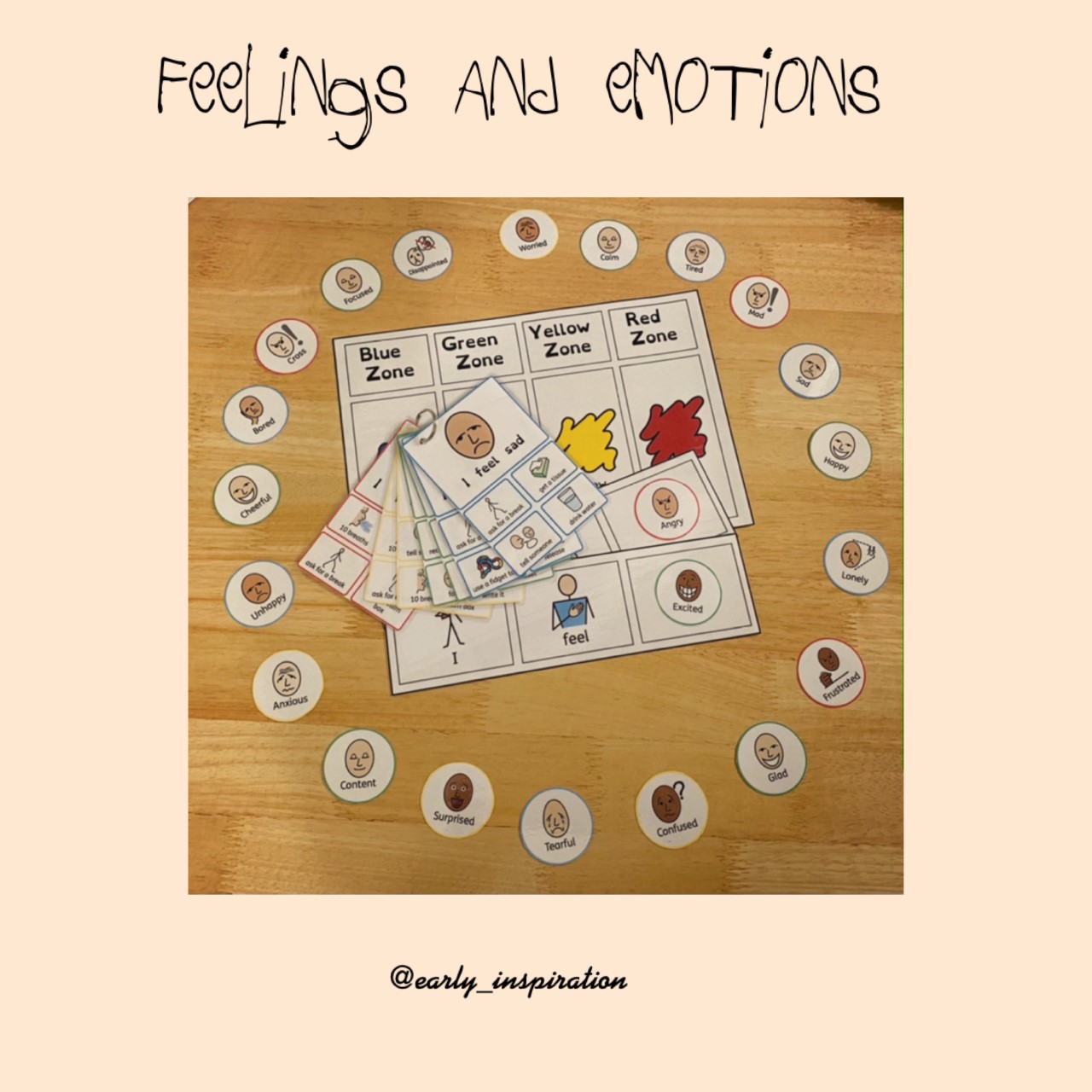 Toys & Games Learning & School DIGITAL Zones of Regulation feelings ...