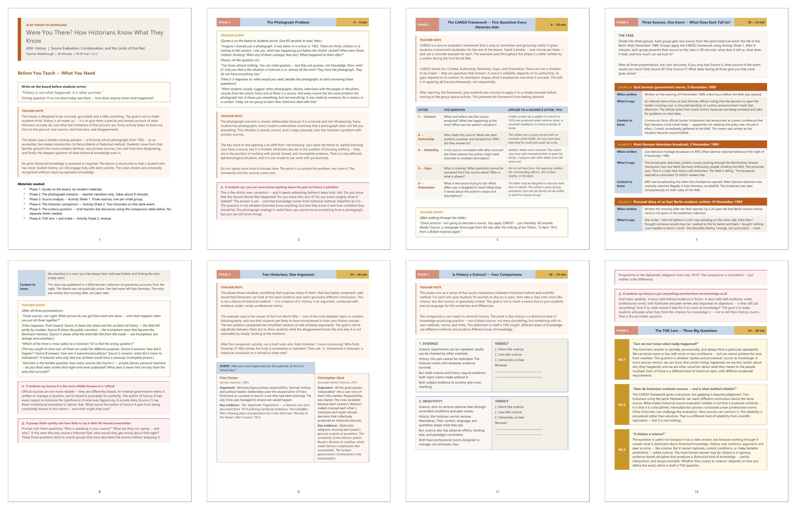 IB DP Theory of Knowledge (TOK): How Historians Know What They Know ...