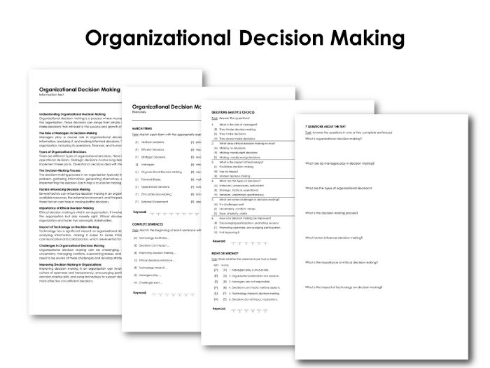 Organizational Decision Making | Teaching Resources
