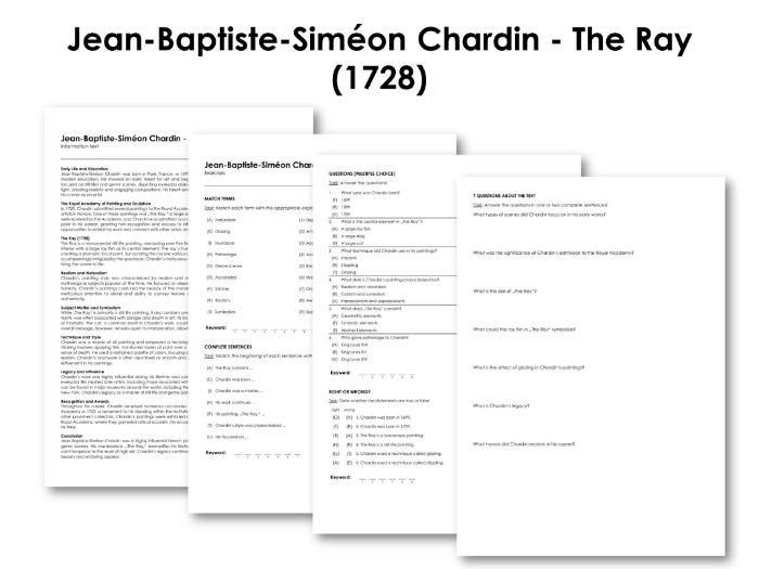 Jean-Baptiste-Siméon Chardin - The Ray (1728) | Teaching Resources