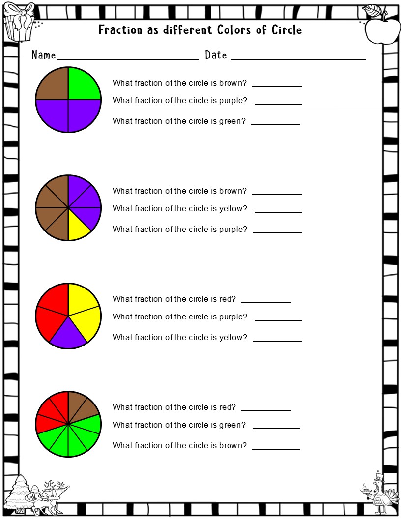 Fraction as Color of the Color (Multi-Color Fraction Circles ...