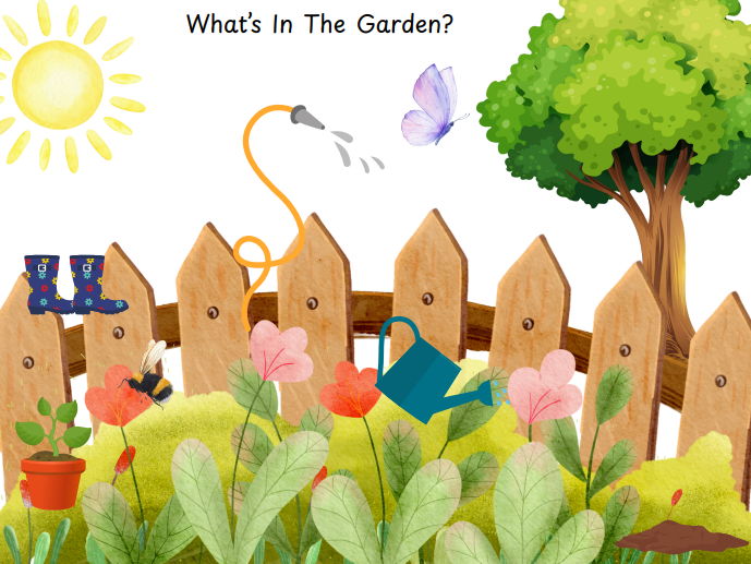 What's in the Garden Stimulus Picture | Teaching Resources