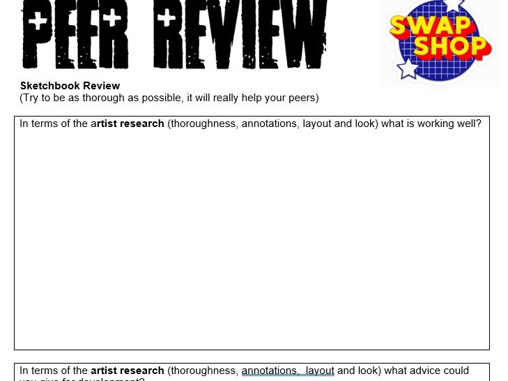 Art and Design Peer Reviews | Teaching Resources