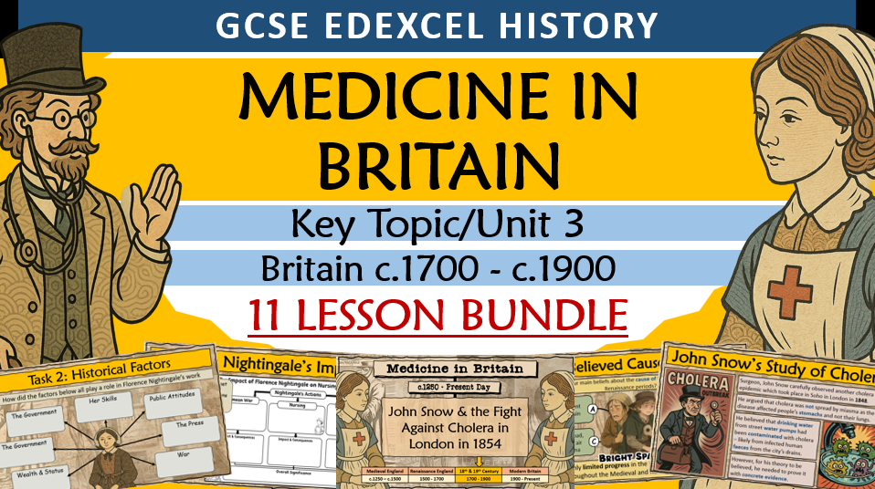 Medicine in Britain UNIT 3 Bundle 18th & 19th Century - GCSE History ...