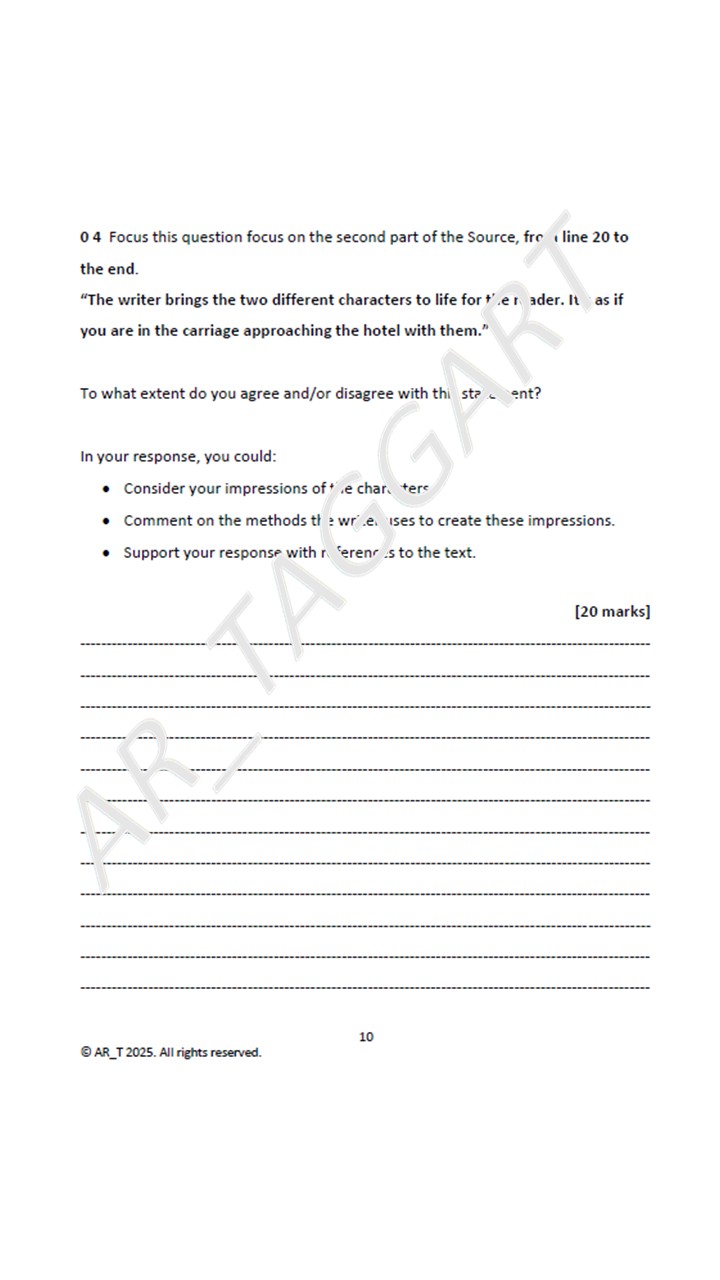 One AQA 2026 English Language Paper 1 Mock | Models (Fit) | Teaching ...