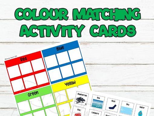 SEN Activity Colour Matching Cards Teaching Resources SEN Activity Colour Matching Cards Teaching Resources