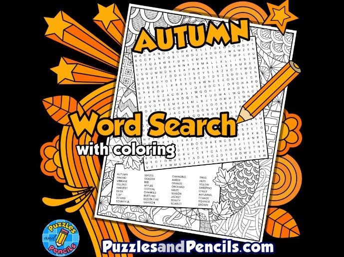 Autumn Word Search Puzzle Activity Page | Fall Wordsearch | Teaching ...