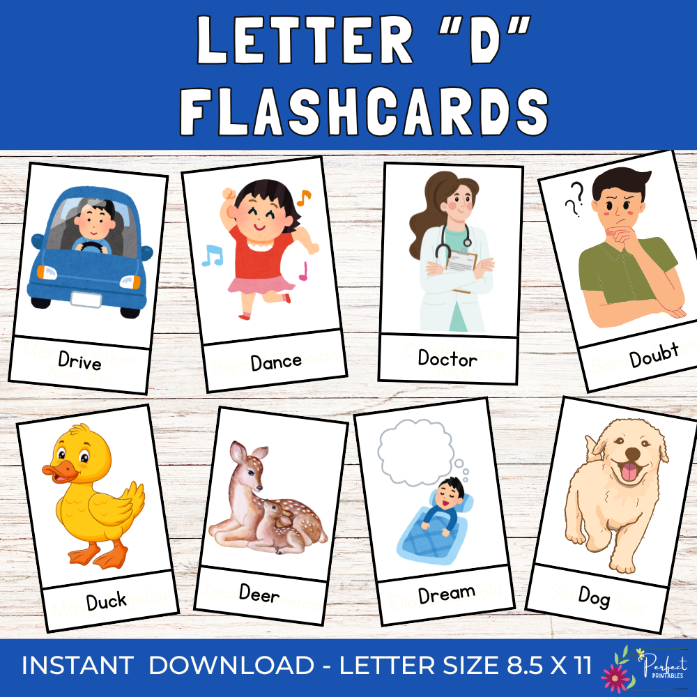 Letter D Vocabulary Flashcards Interactive Alphabet Cards For Early Letter D Vocabulary Flashcards Interactive Alphabet Cards For Early