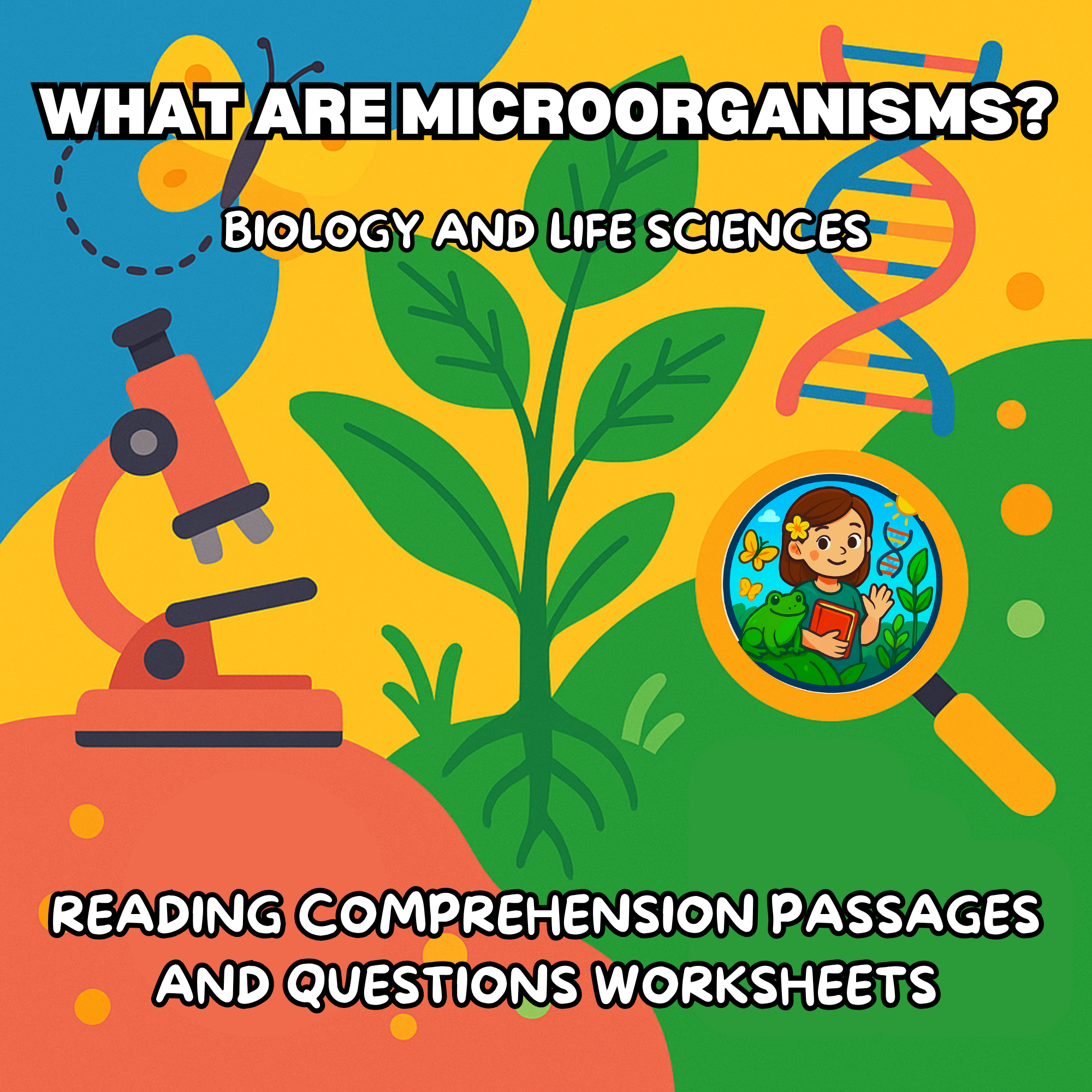 What Are Microorganisms? Reading Comprehension Passages & Questions ...