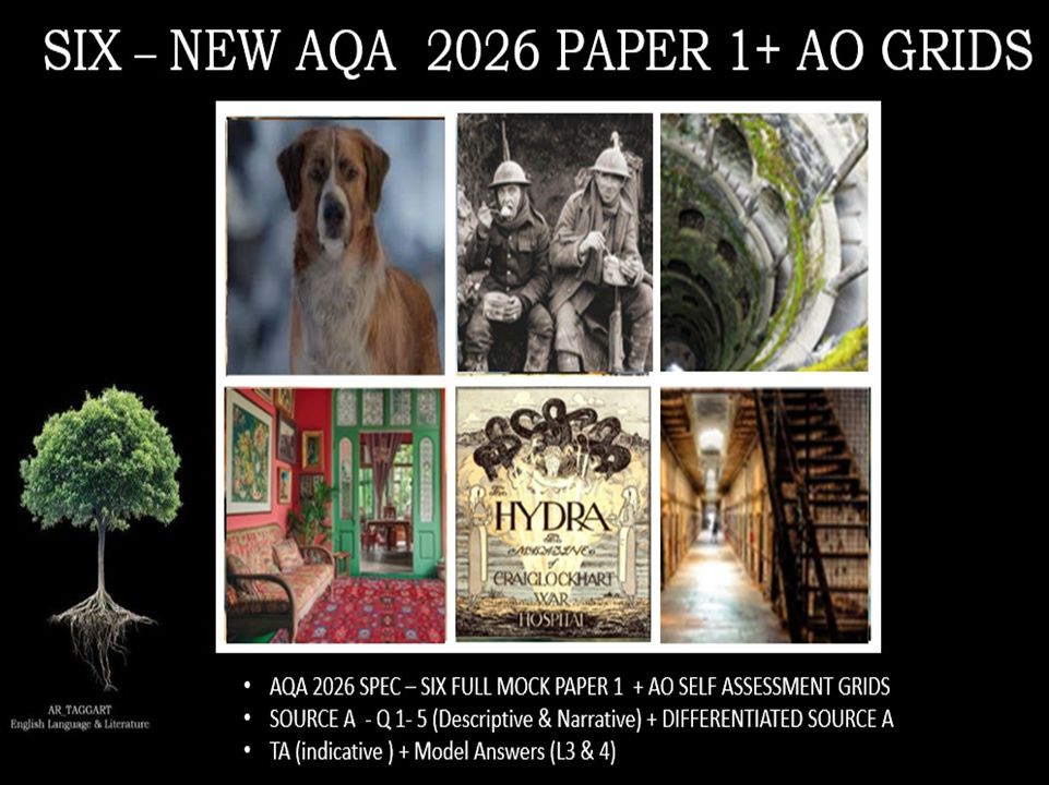 SIX - NEW PAPER 1 | 2026 FULL MOCKS | AO GRIDS | Teaching Resources
