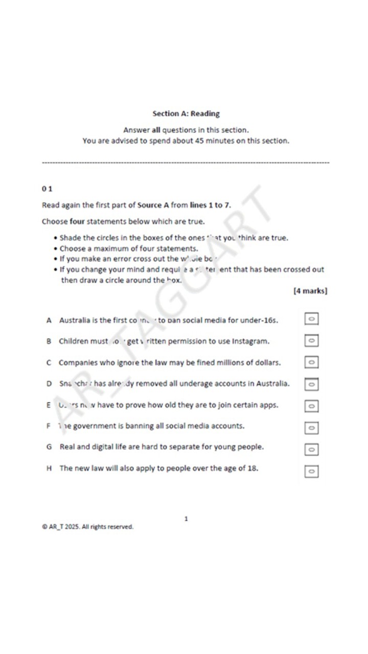 One AQA 2026 English Language Paper 2 Mock | AO Grids - (Soc ...