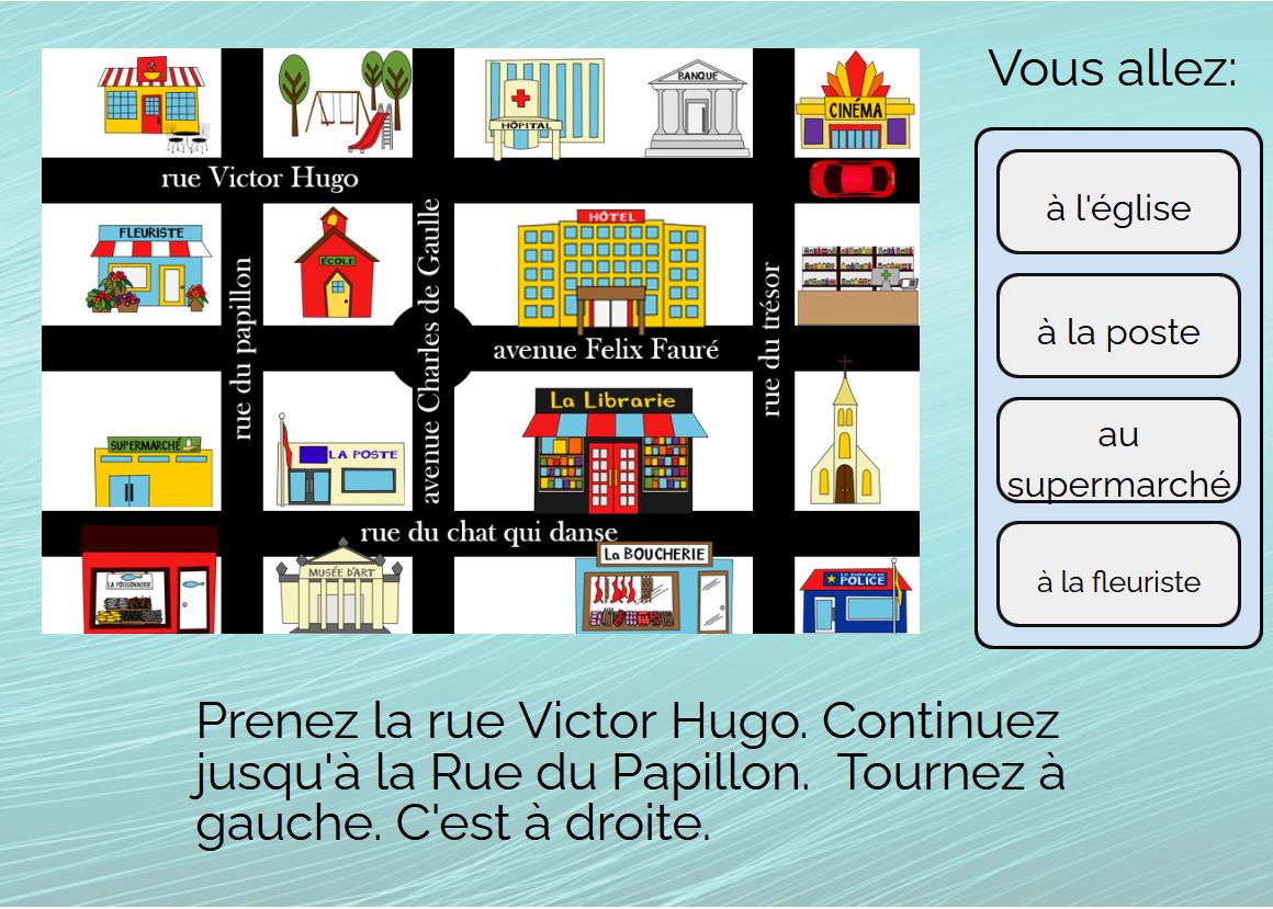 Boom Cards French Vocabulary Directions Teaching Resources