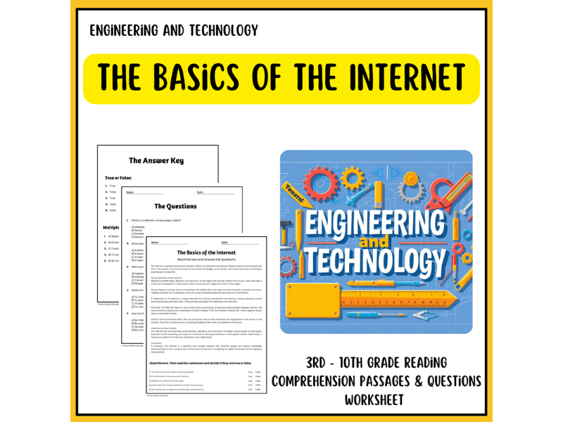 The Basics of the Internet Reading Comprehension Passages & Questions ...