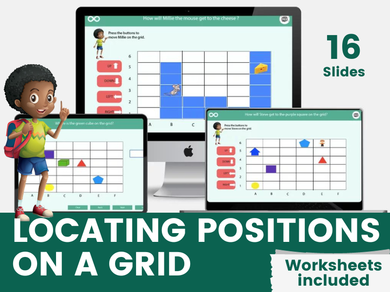 Locating Position Of Objects On A Grid Interactive Year 1 Maths 9015