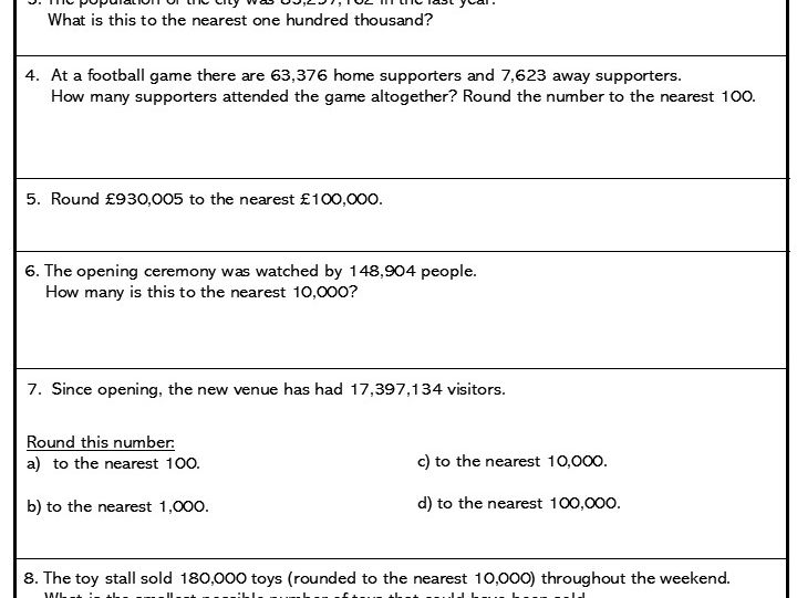 Rounding Numbers Higher | Teaching Resources
