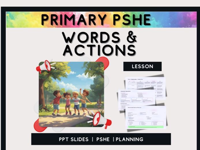 Words and Actions – Primary PSHE Lesson on Kindness, Empathy, and ...