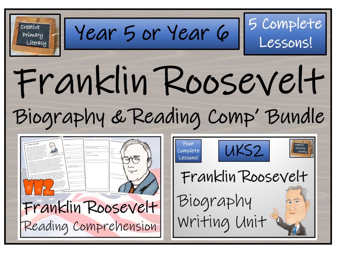 UKS2 History - Franklin Roosevelt Reading Comprehension & Biography ...