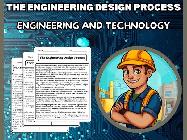 The Engineering Design Process Reading Comprehension Passages & Questions Worksheets | Teaching ...