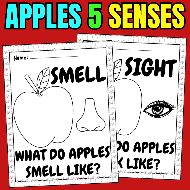 Autumn Fall Apple 5 senses, Five Senses Apple Activity | Teaching Resources