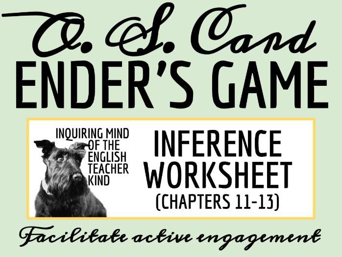 Ender's Game Chapters 11, 12, and 13 Close Reading Analysis Worksheet ...