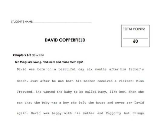 Reading Comprehension - David Copperfield (Penguin Readers) | Teaching ...