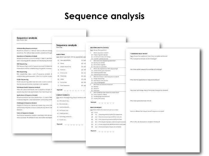 Sequence analysis | Teaching Resources