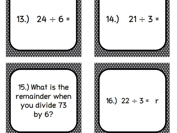 Division Scoot | Teaching Resources